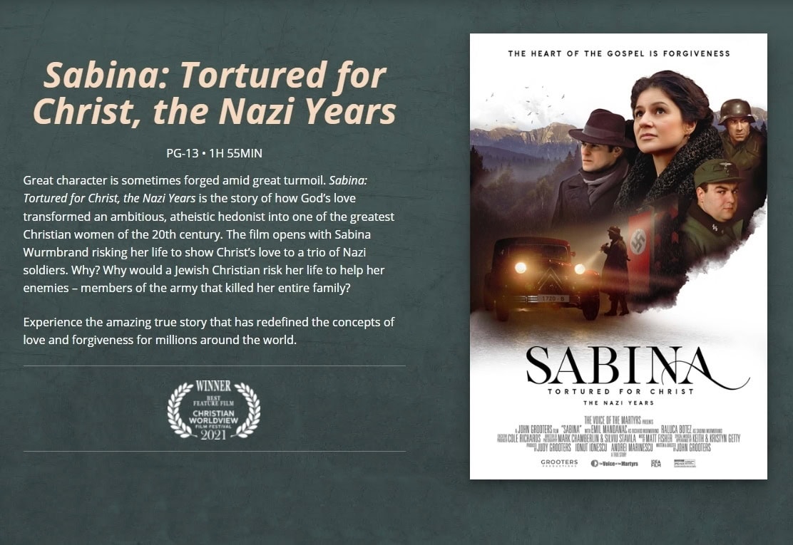 Sabina: Tortured For Christ, The Nazi Years - Release International